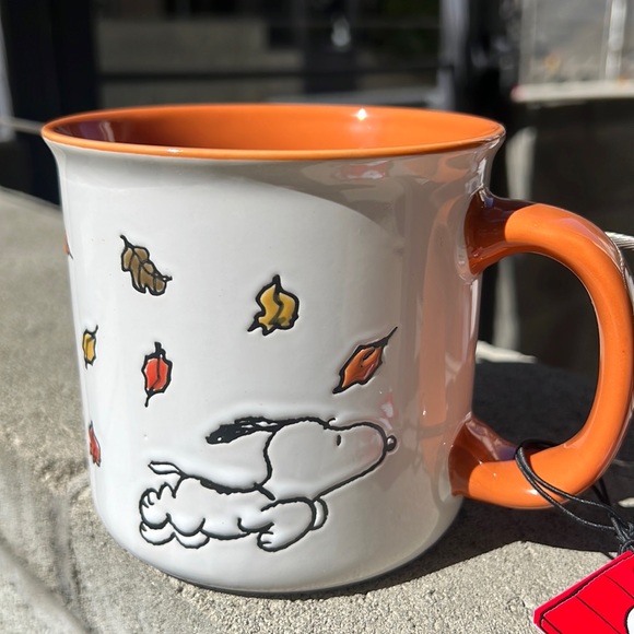 Peanuts | Other | Fall Peanuts Snoopy Mug Fall Leaves | Poshmark